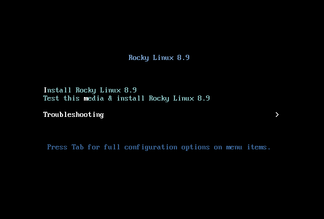 Installing Rocky Linux 8 - Documentation