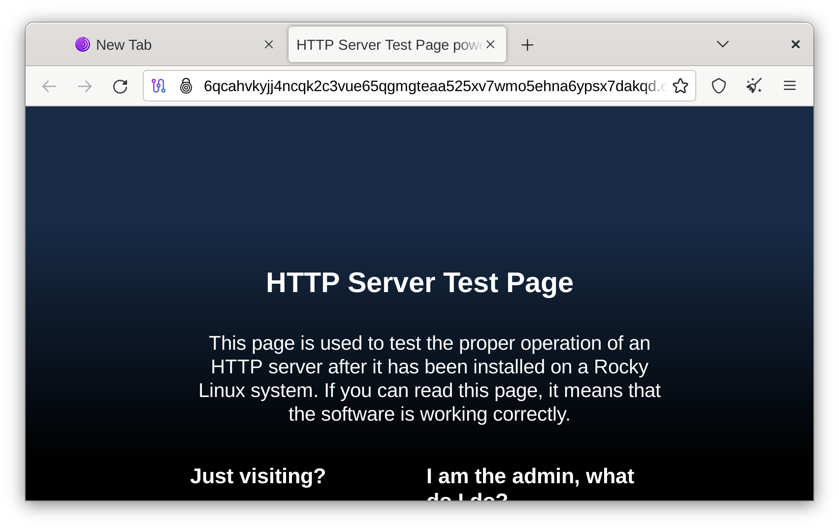 Tor Onion Service - Documentation